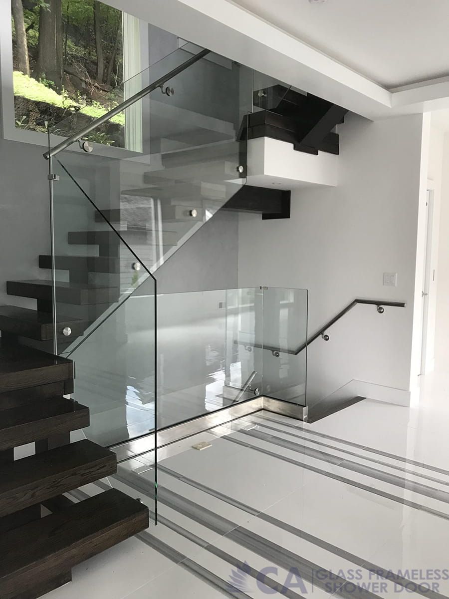 Custom Glass Railings NJ | Shoe Base, Post & Standoff Systems - CA Glass