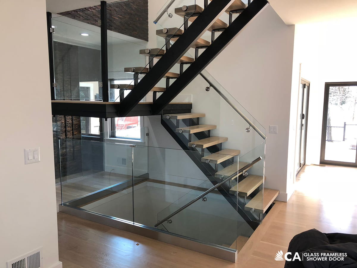 Custom Glass Railings NJ | Shoe Base, Post & Standoff Systems - CA Glass