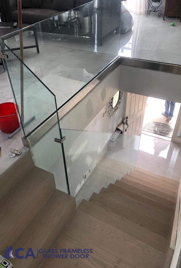 Custom Glass Railings NJ | Shoe Base, Post & Standoff Systems - CA Glass